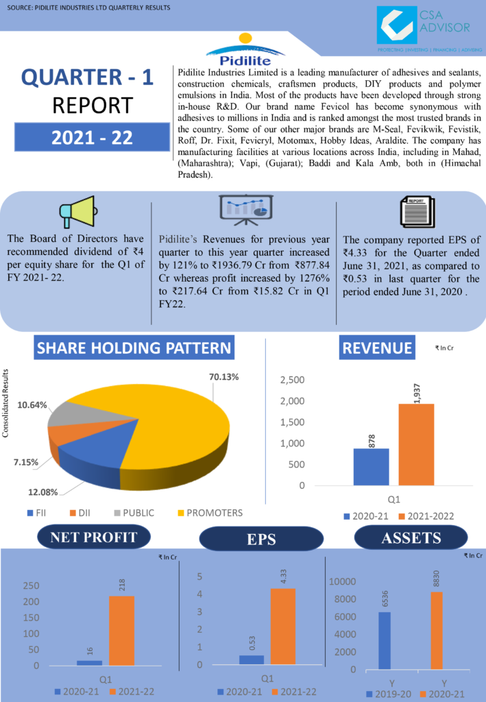 Pidilite Industries Limited - CSA Advisor